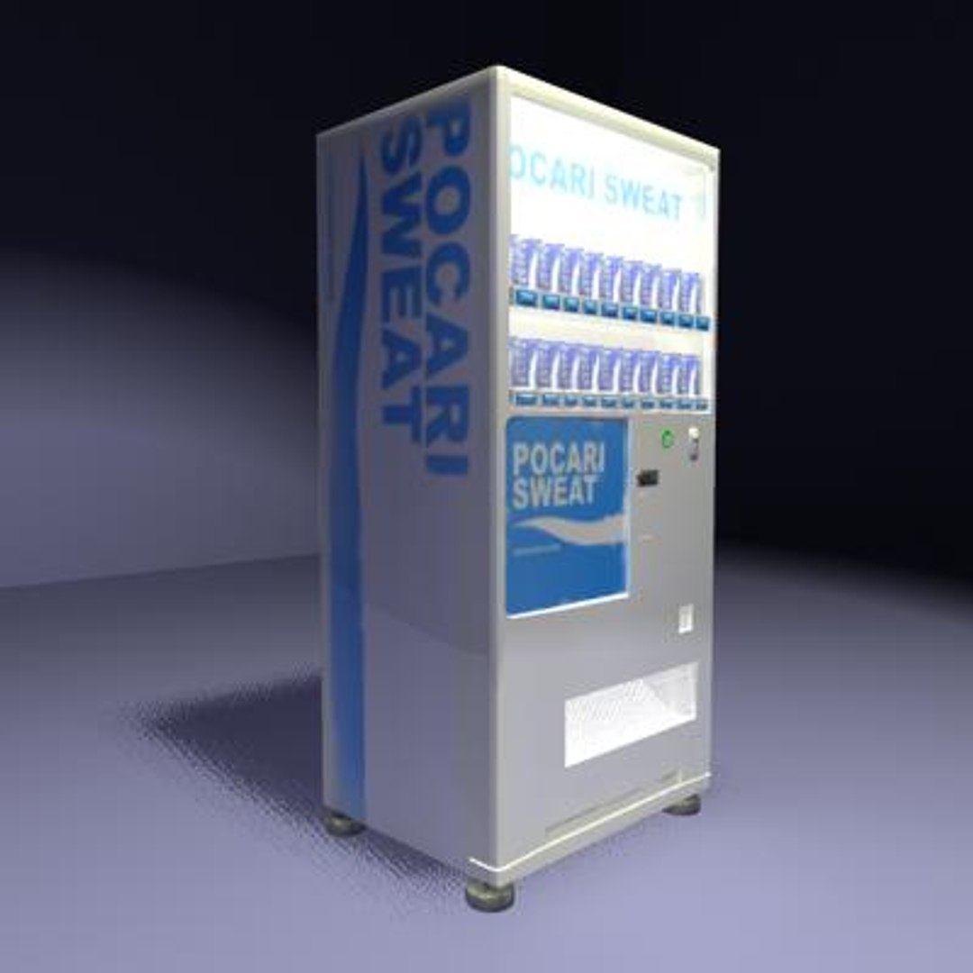 Vending Machine Japanese Pocari 3d Ma