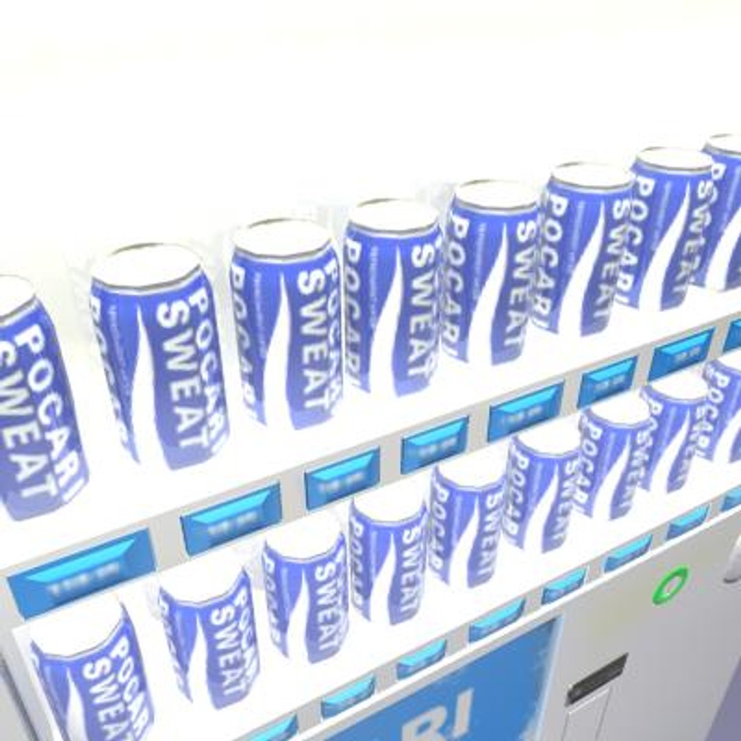 Vending Machine Japanese Pocari 3d Ma