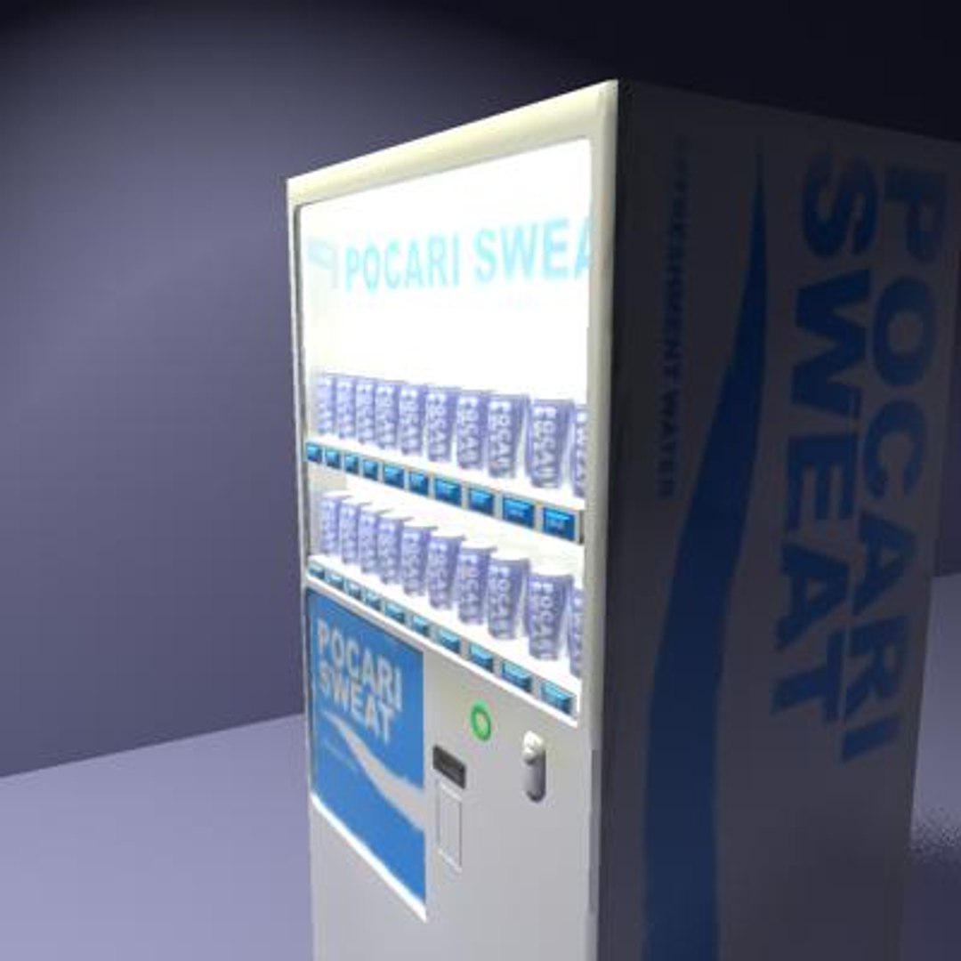 Vending Machine Japanese Pocari 3d Ma
