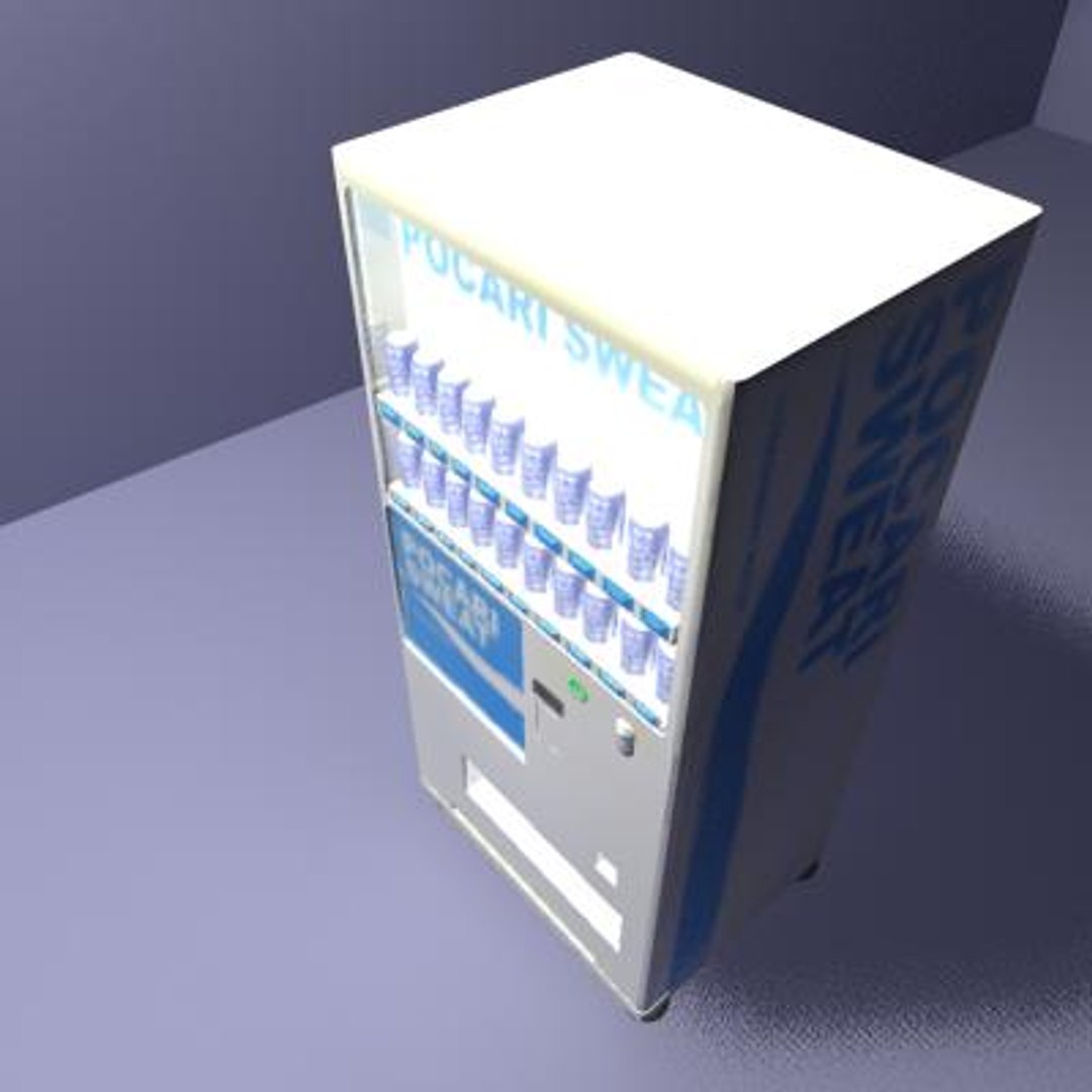 Vending Machine Japanese Pocari 3d Ma