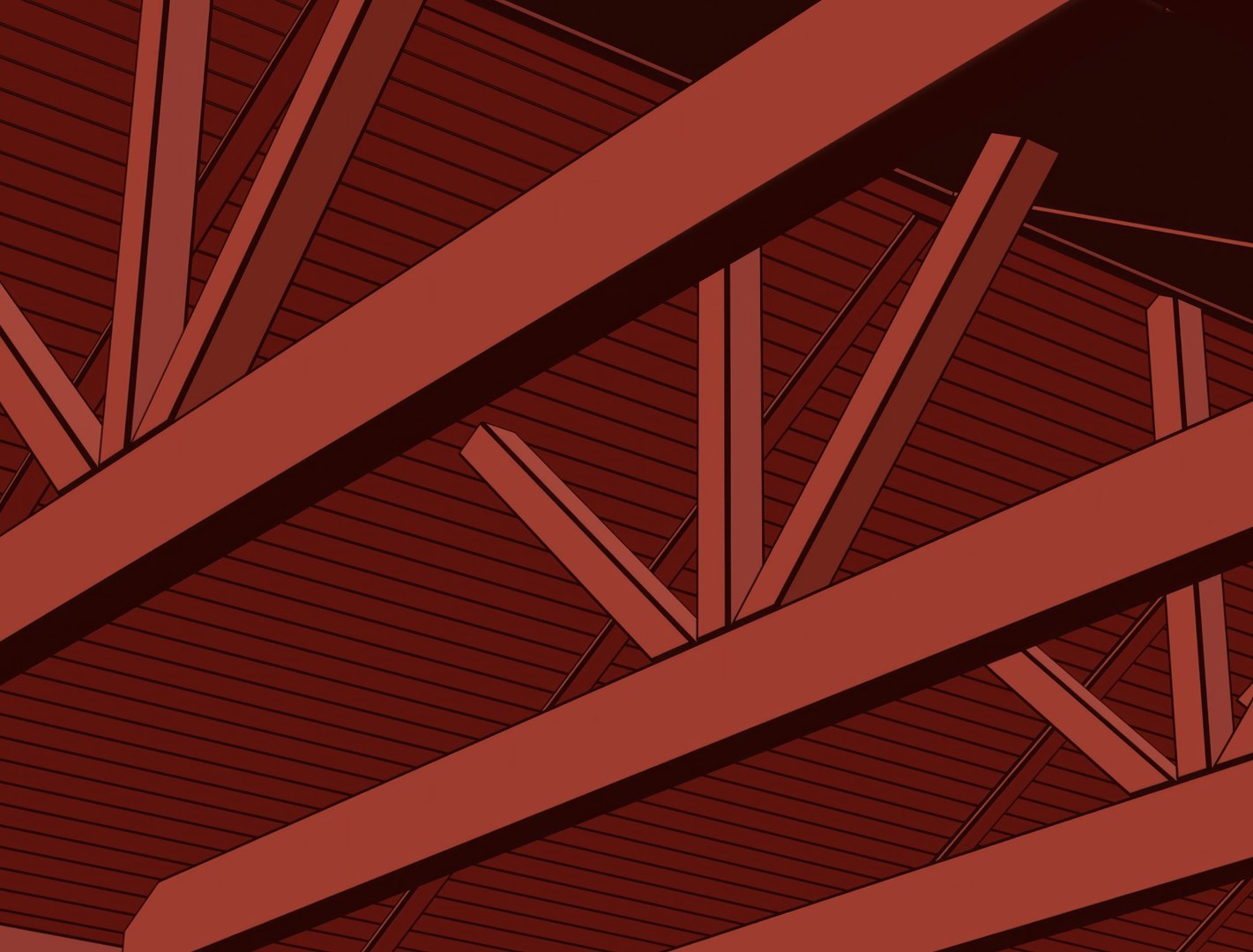 3D Wooden Ceiling V9 With Beams Model - TurboSquid 2285176