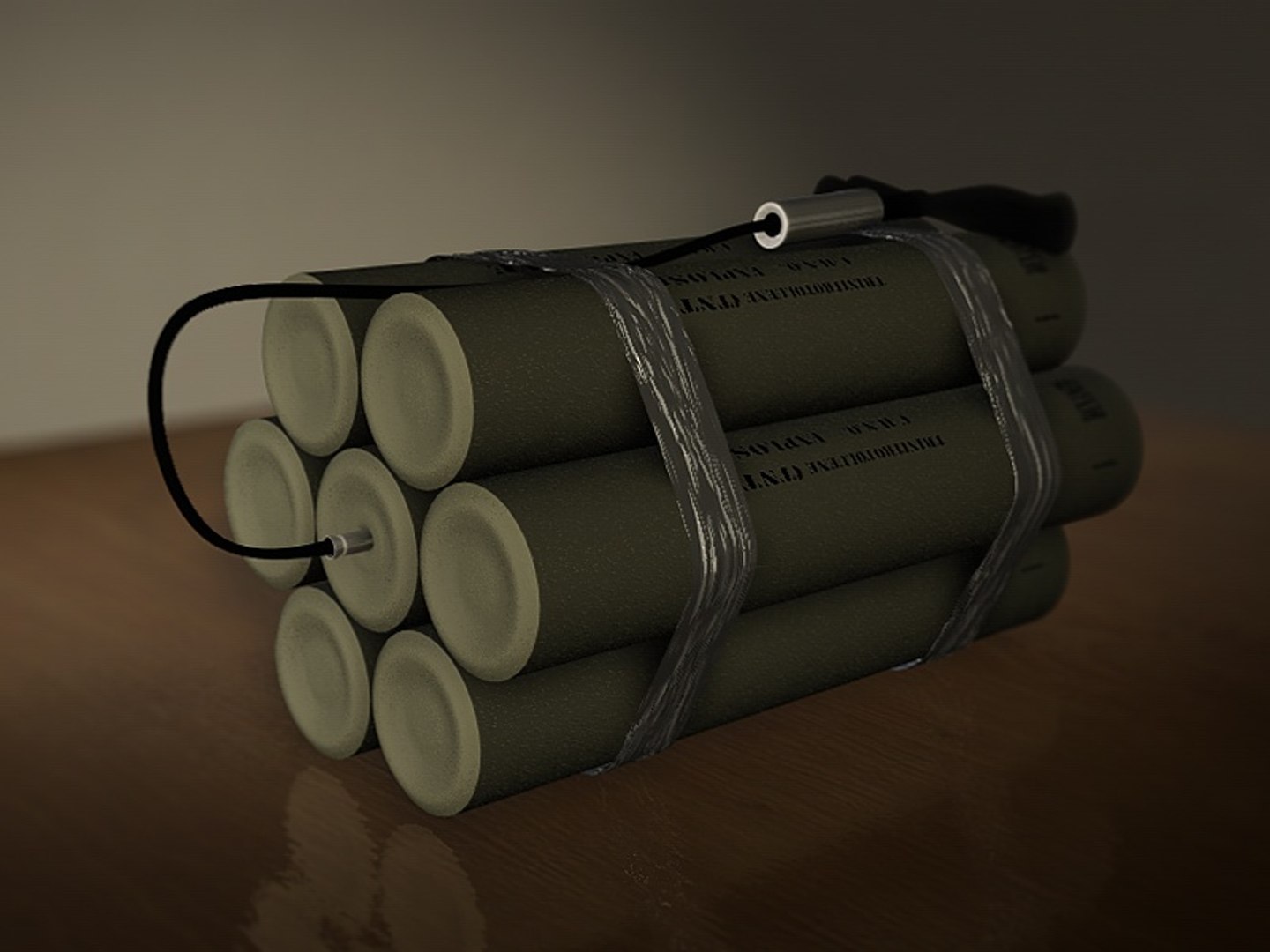 Tnt Explosive Device 3d Model