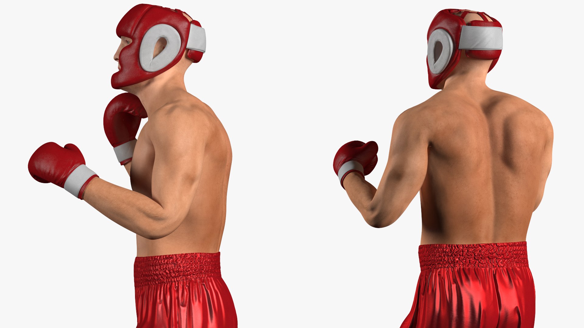 Male Boxer In Gear Rigged For Maya 3D - TurboSquid 2416499