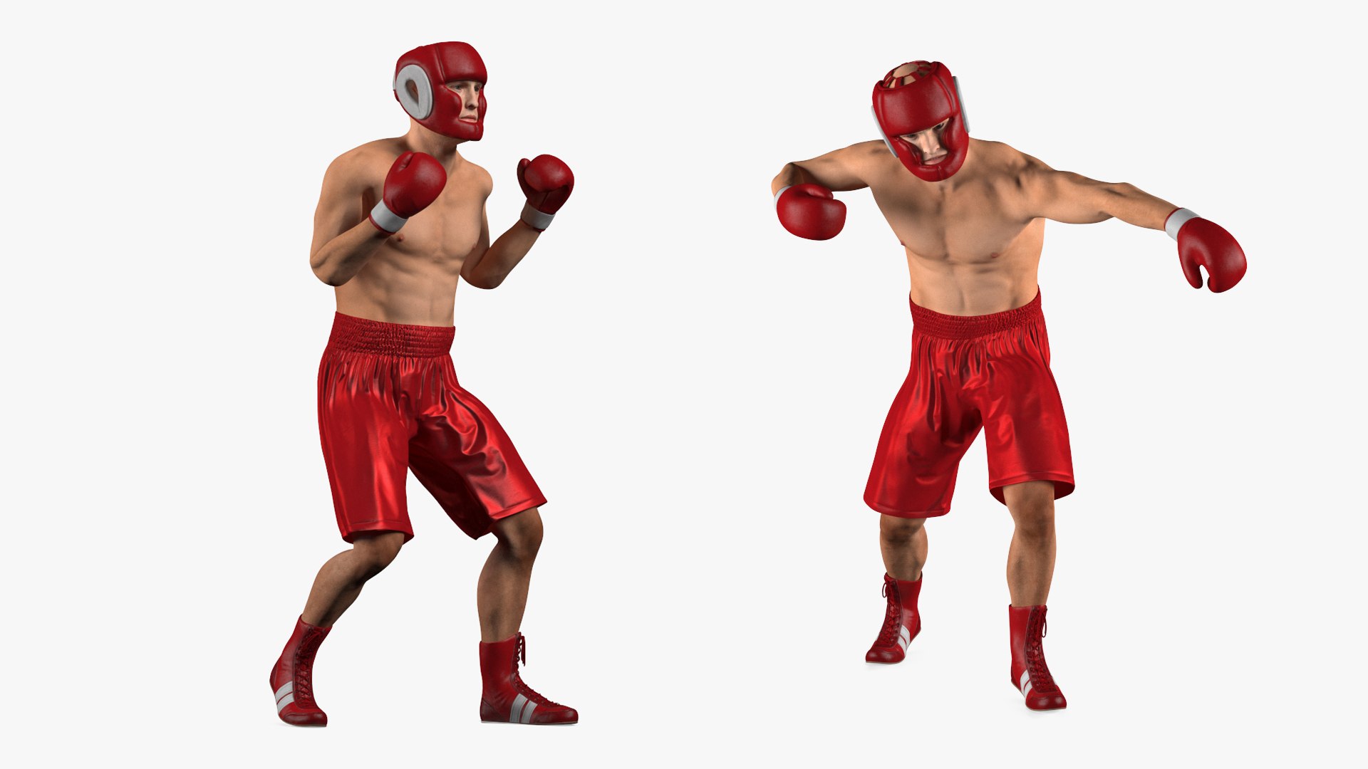 Male Boxer In Gear Rigged For Maya 3D - TurboSquid 2416499
