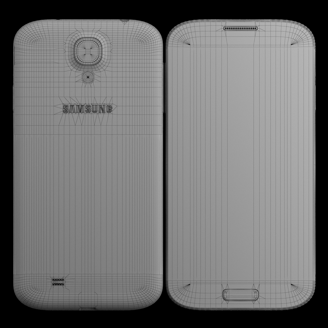 3d Samsung Galaxy S4 White Model