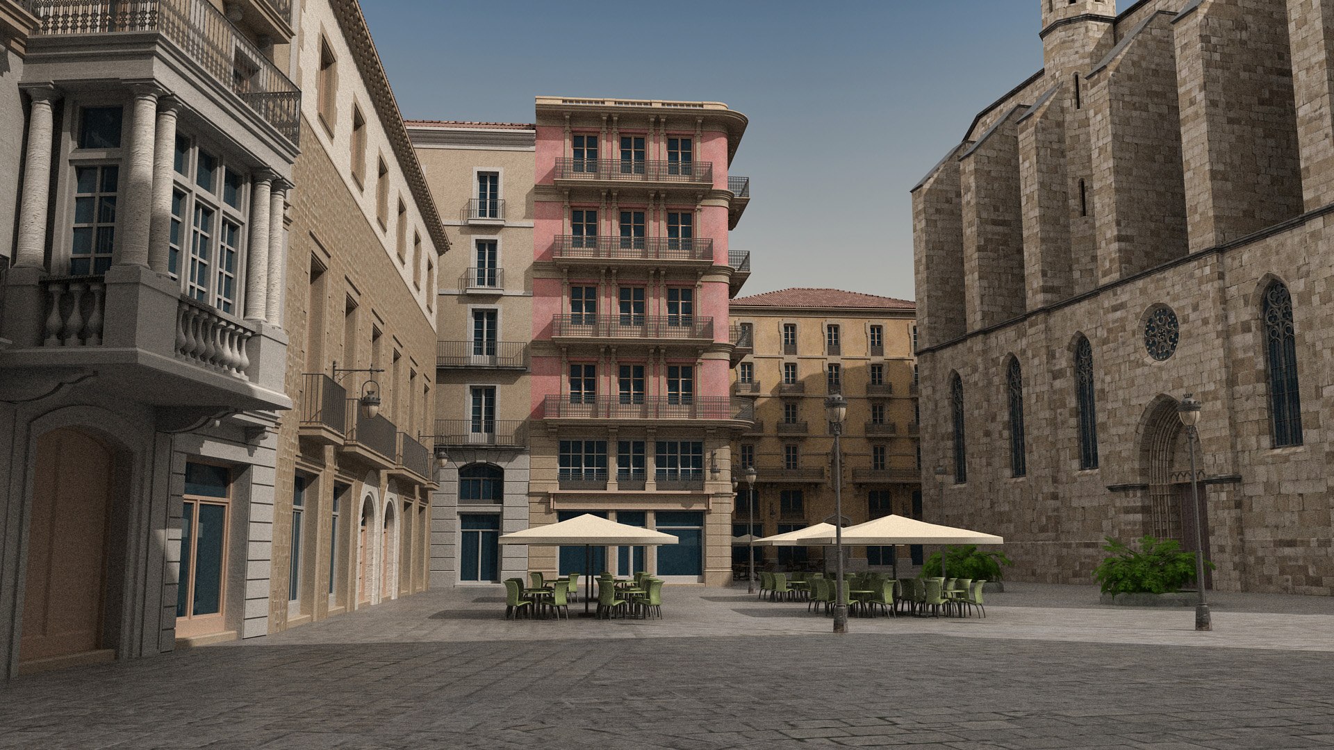 3D Barcelona Scene - TurboSquid 2080335