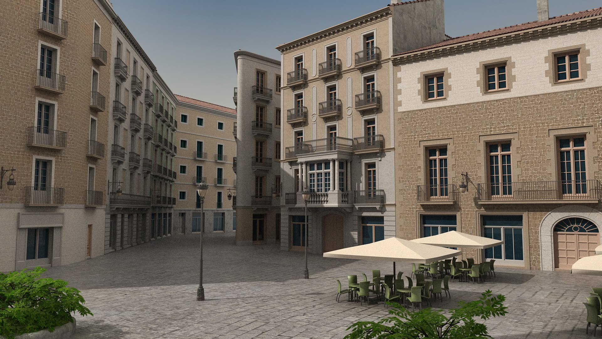 3D Barcelona Scene - TurboSquid 2080335