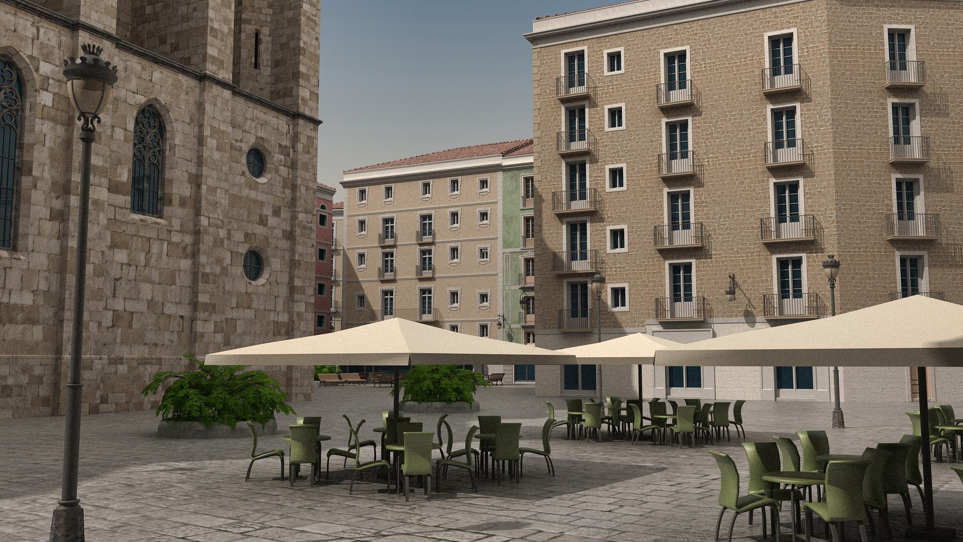 3D Barcelona Scene - TurboSquid 2080335