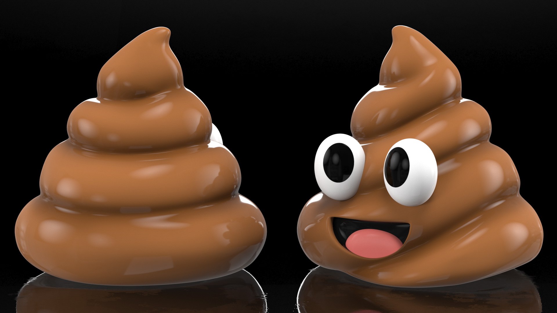 3D Smiling Faces Poop Emoji Collection - TurboSquid 1842536