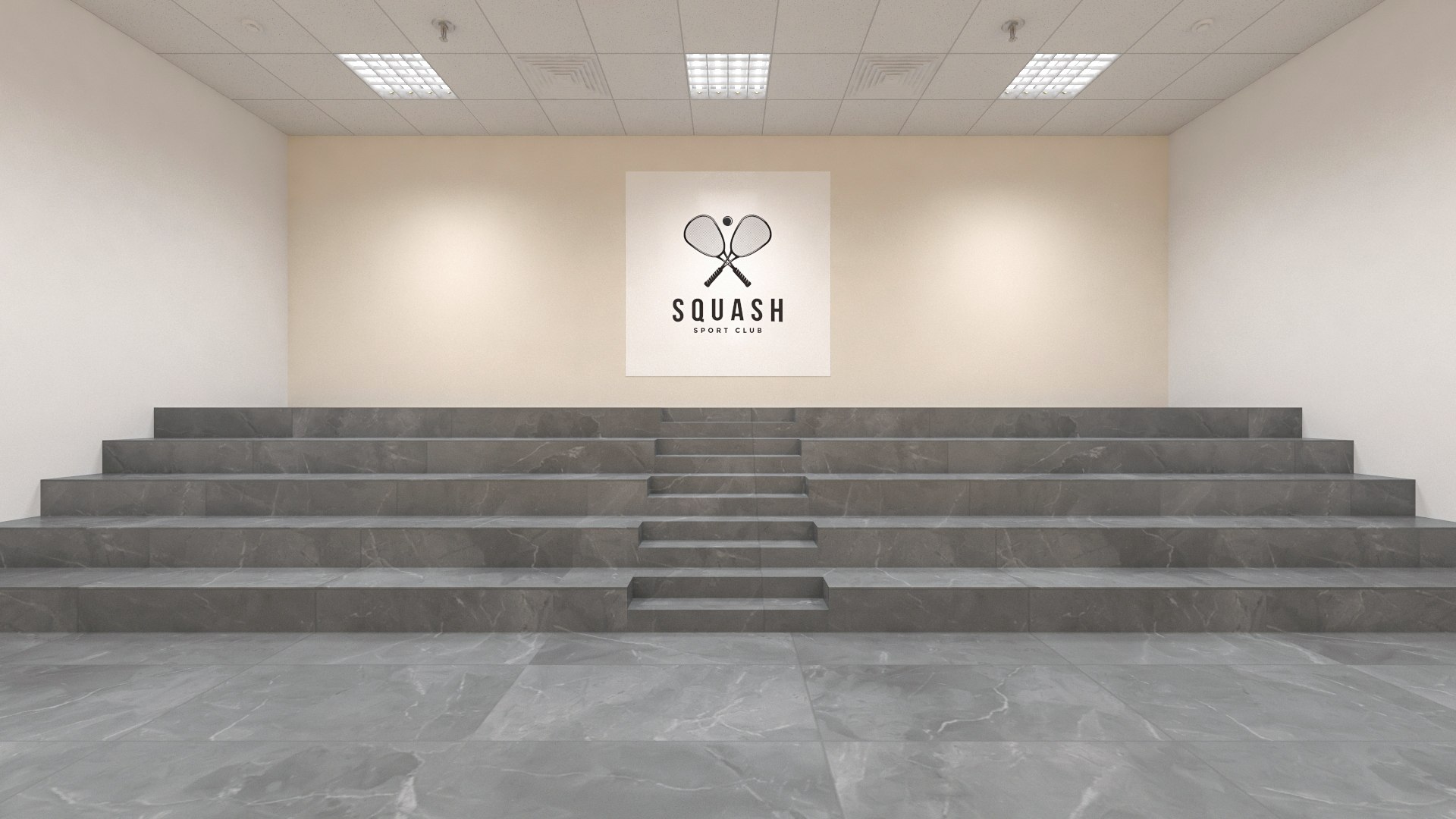 3D Model Squash Court Interior Scene - TurboSquid 2062050