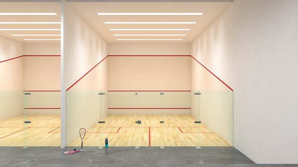 modelo 3d Squash Court Interior Scene - TurboSquid 2062050