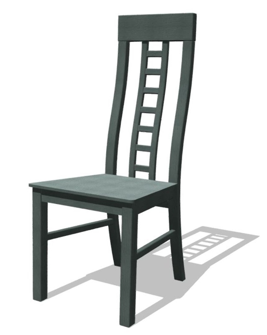 3d model of chair assembly construction