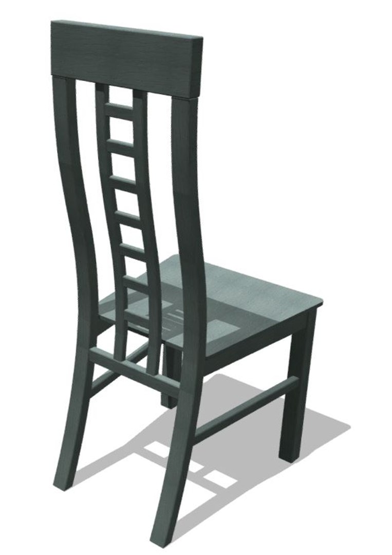 3d model of chair assembly construction