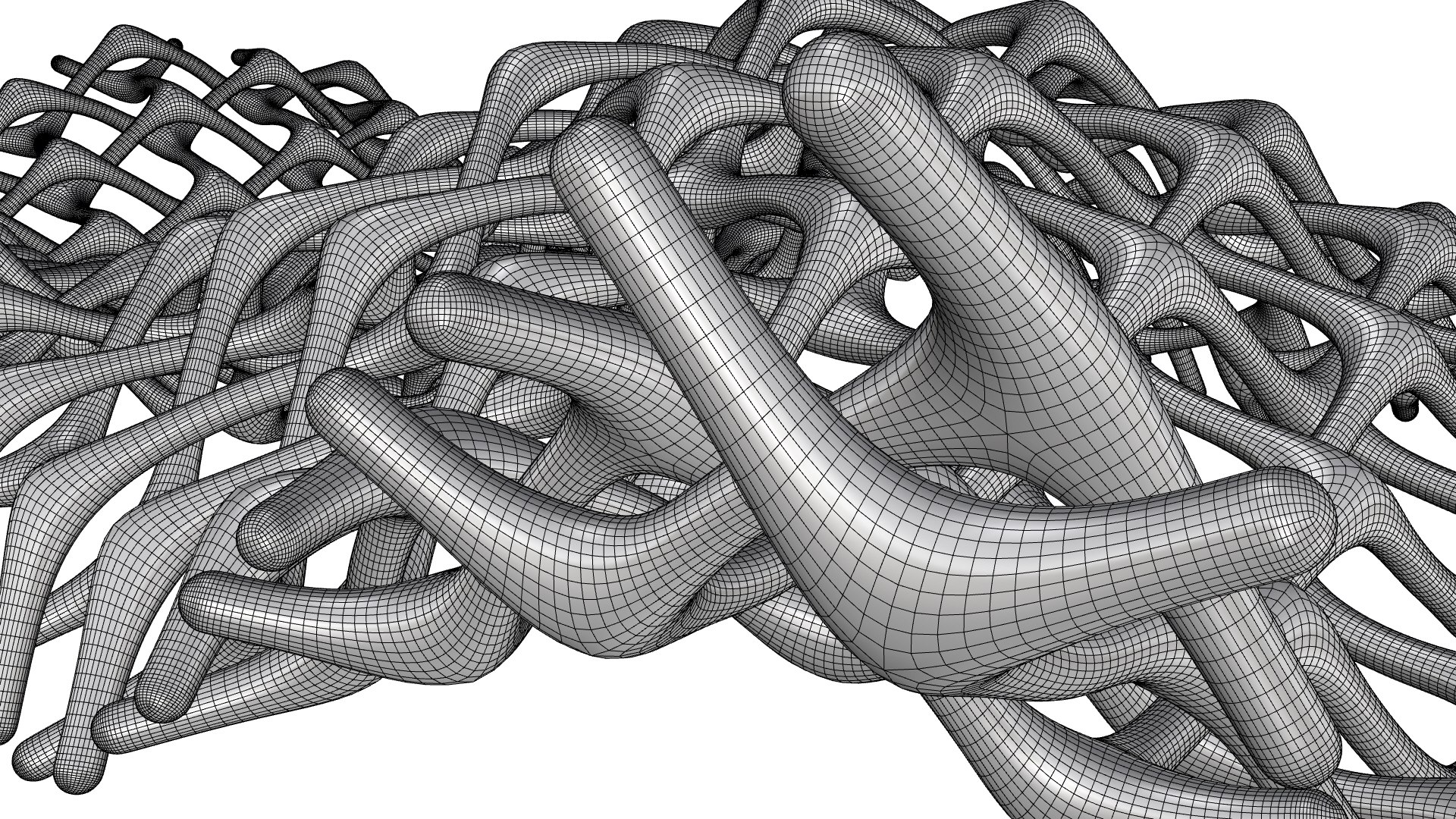 Weaving Structural SciFi Wave 3D Model - TurboSquid 2227649