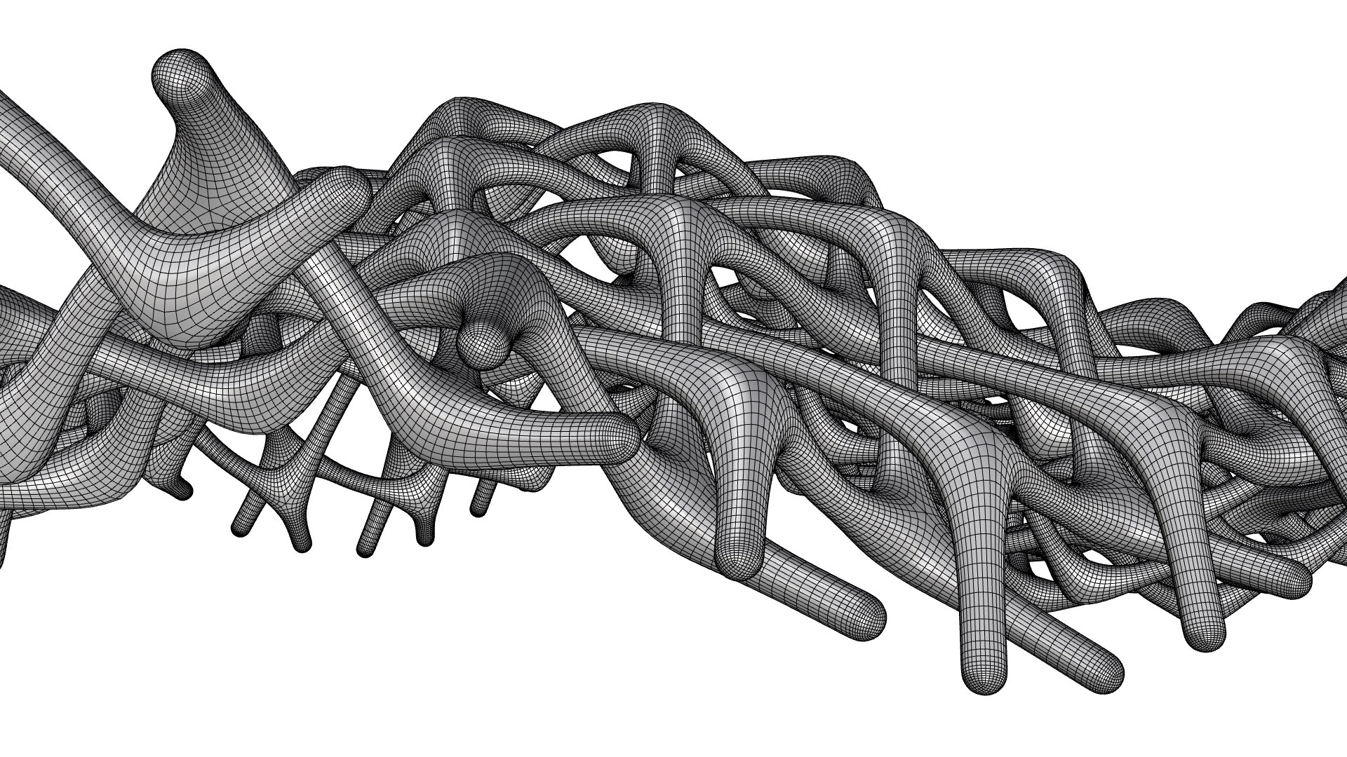 Weaving Structural SciFi Wave 3D Model - TurboSquid 2227649