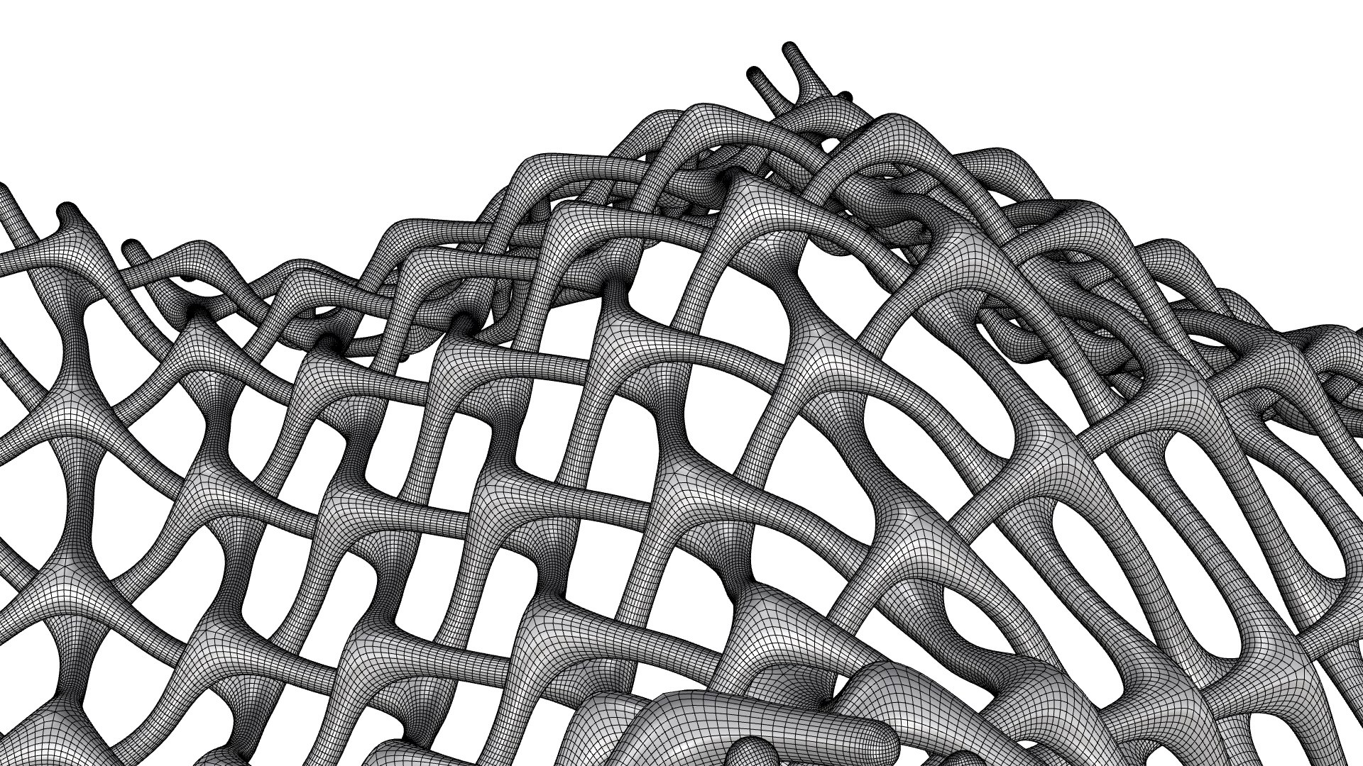 Weaving Structural SciFi Wave 3D Model - TurboSquid 2227649