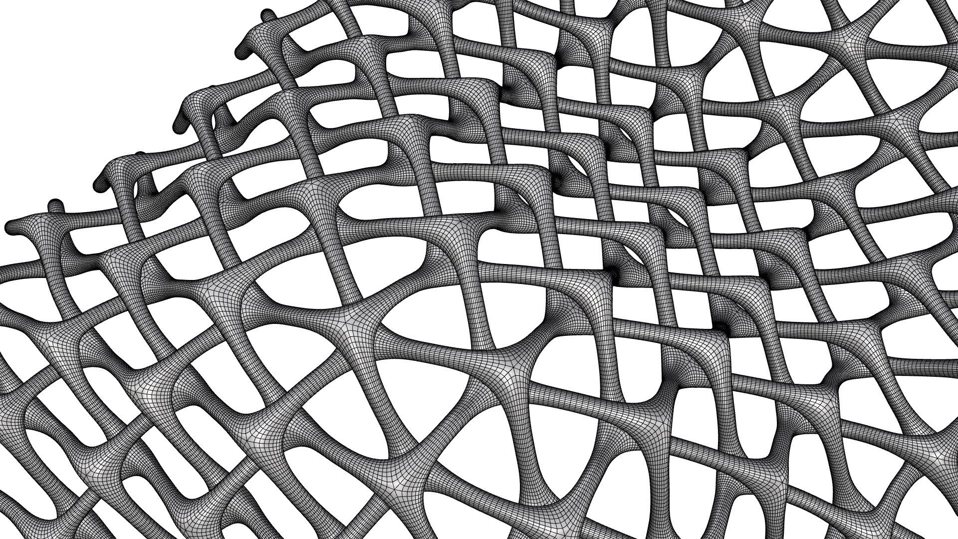Weaving Structural SciFi Wave 3D Model - TurboSquid 2227649