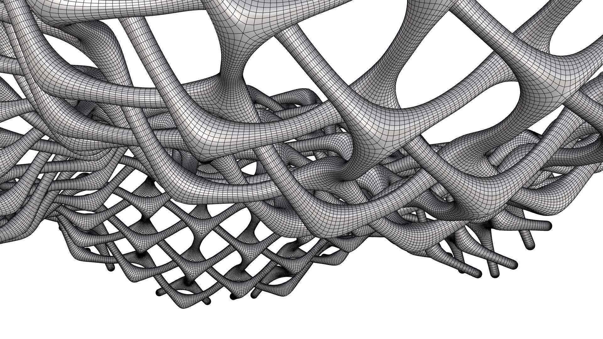 Weaving Structural SciFi Wave 3D Model - TurboSquid 2227649