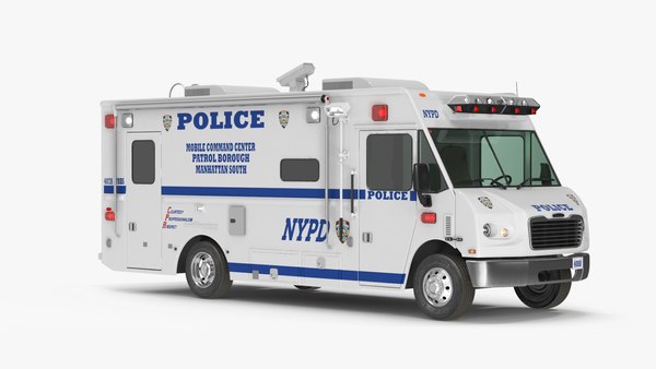 modelo 3d El centro de comando móvil de la policía de Nueva York se ...