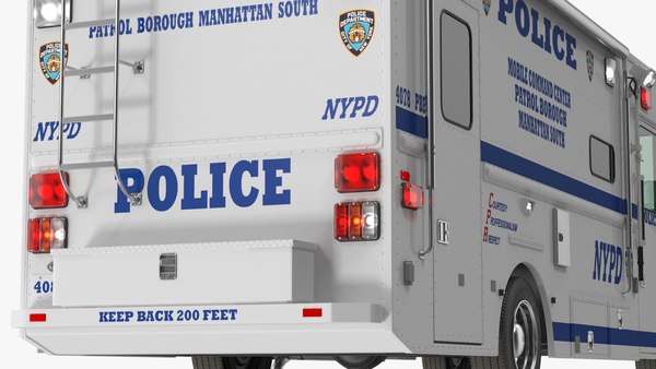 NYPD Mobile Command Center Lights On Simple Interior3Dモデル - TurboSquid ...