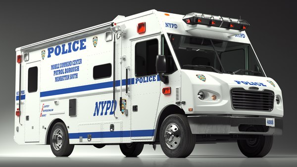 NYPD Mobile Command Center Lights On Simple Interior3Dモデル - TurboSquid ...