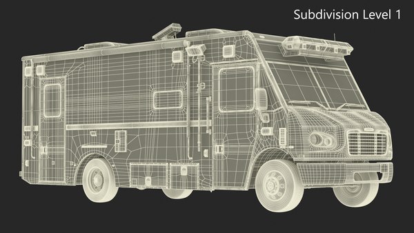 NYPD Mobile Command Center Lights On Simple Interior3Dモデル - TurboSquid ...