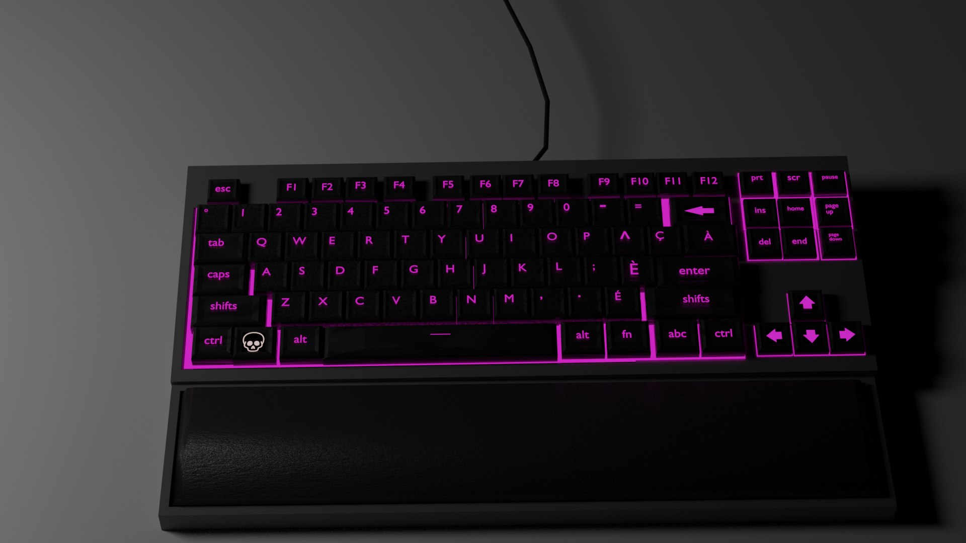 LED Gamer Keyboard FBX Blender 3D Model - TurboSquid 1993973