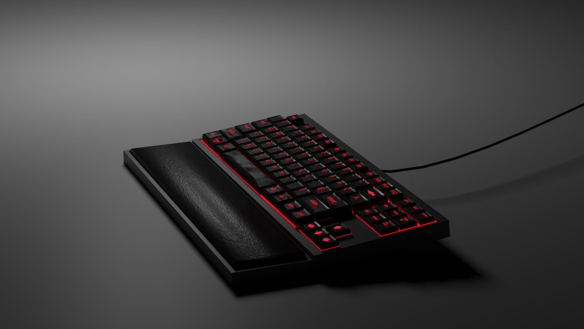 LED Gamer Keyboard FBX Blender 3D Model - TurboSquid 1993973