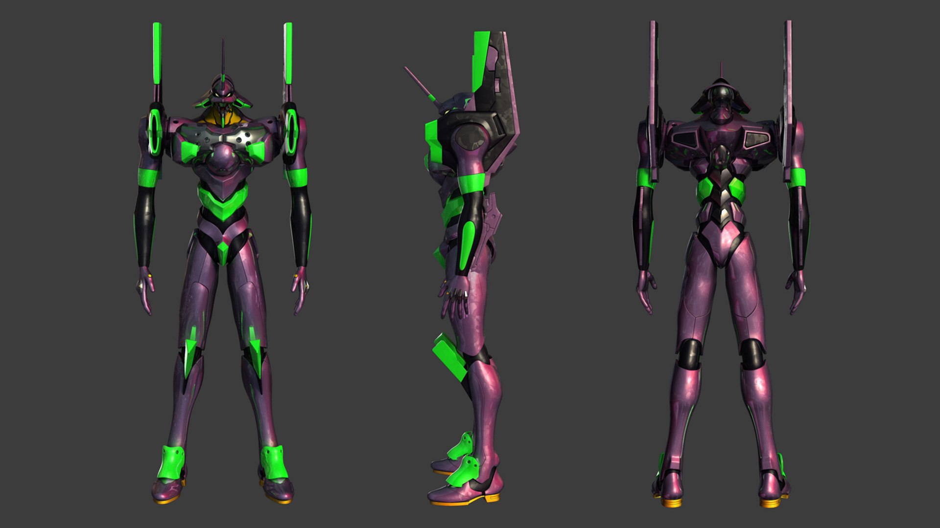 EVA At The Beginning Of EVA Evangelion EVA YiHaoJi Machine 3D Model ...