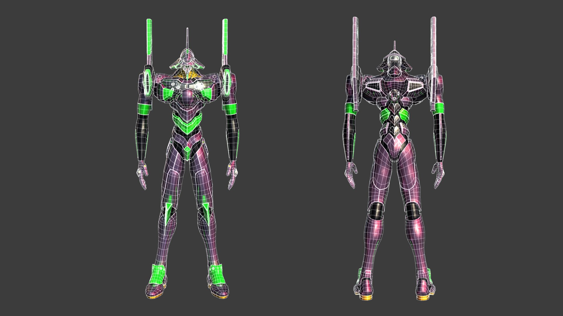 EVA At The Beginning Of EVA Evangelion EVA YiHaoJi Machine 3D Model ...