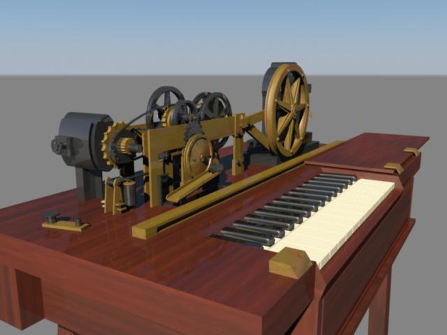 3d Telegraph Machine Model