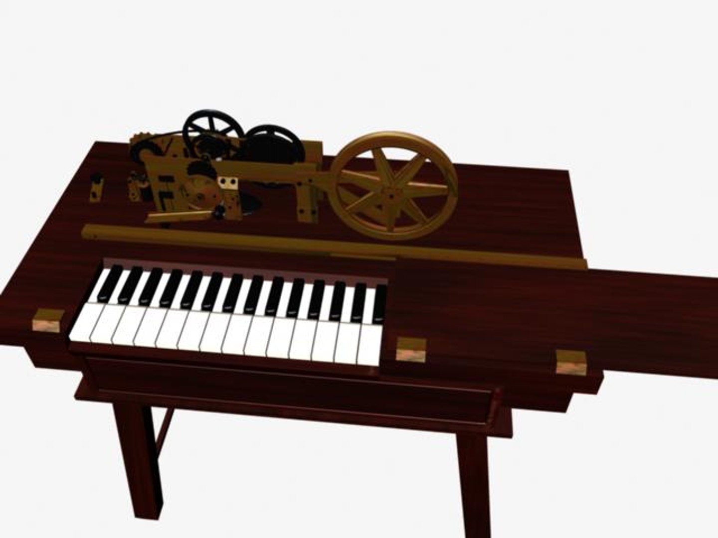 3d Telegraph Machine Model