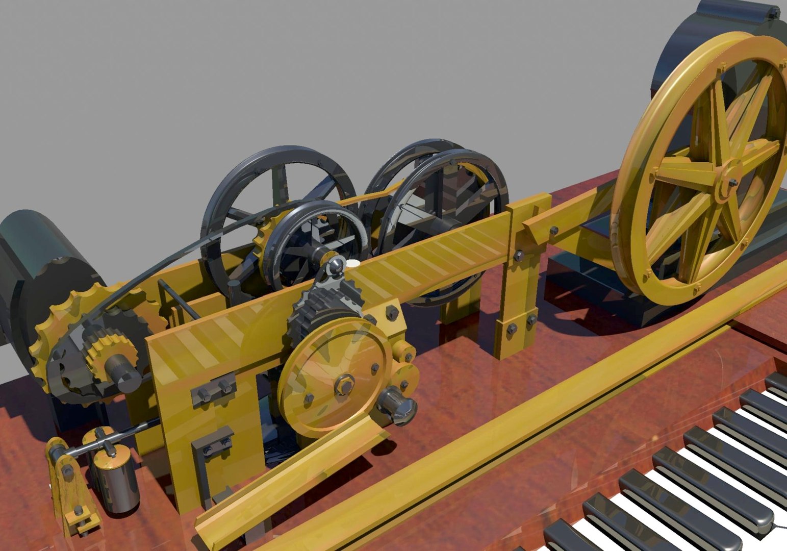 3d Telegraph Machine Model