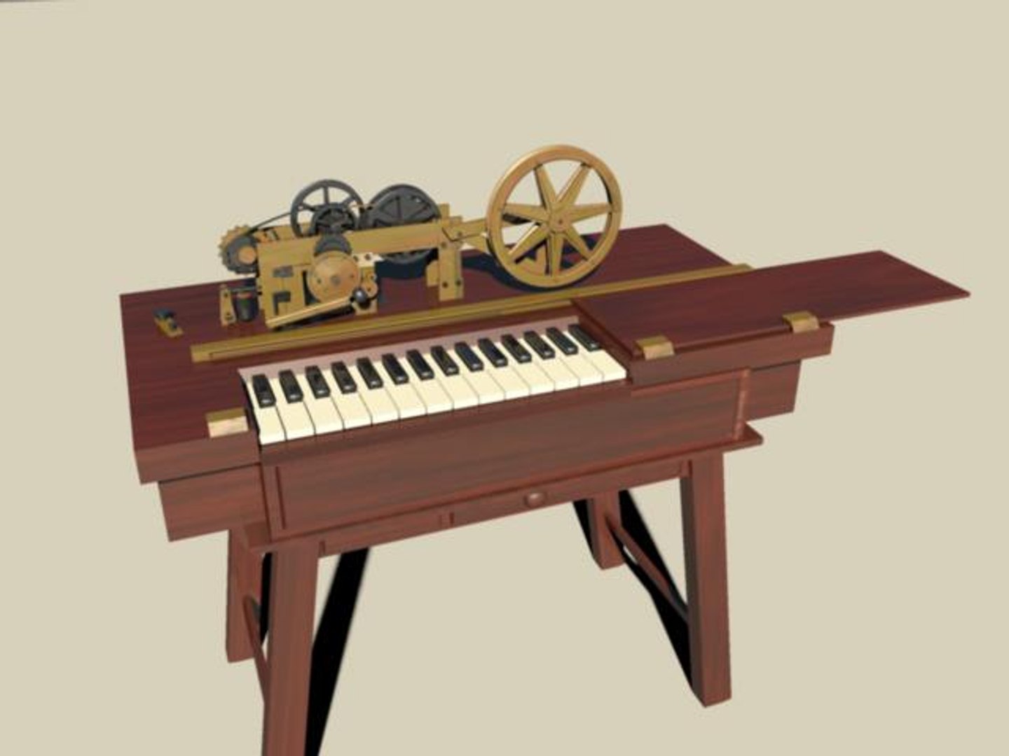 3d Telegraph Machine Model