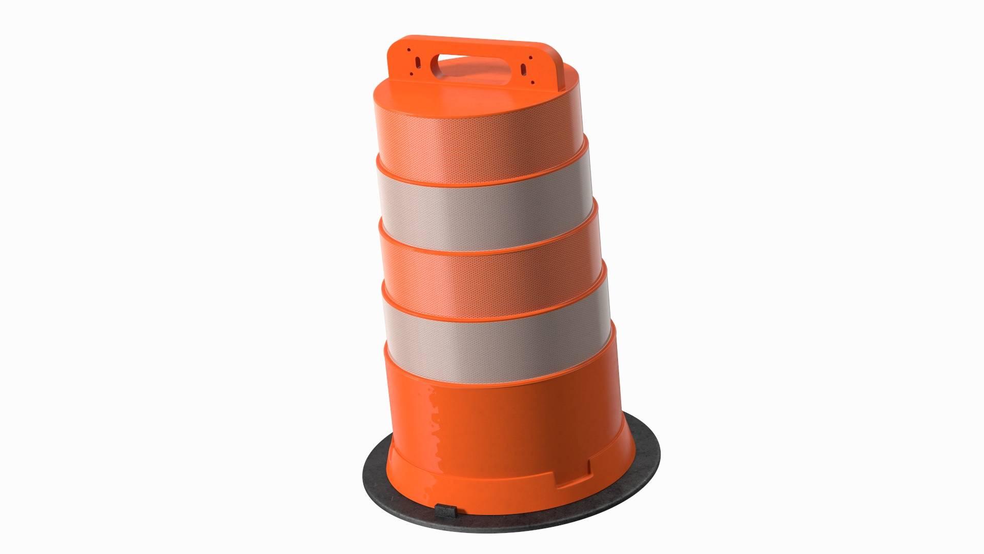 Traffic Safety Barrel With Reflective Stripes 3D Model - TurboSquid 2202583