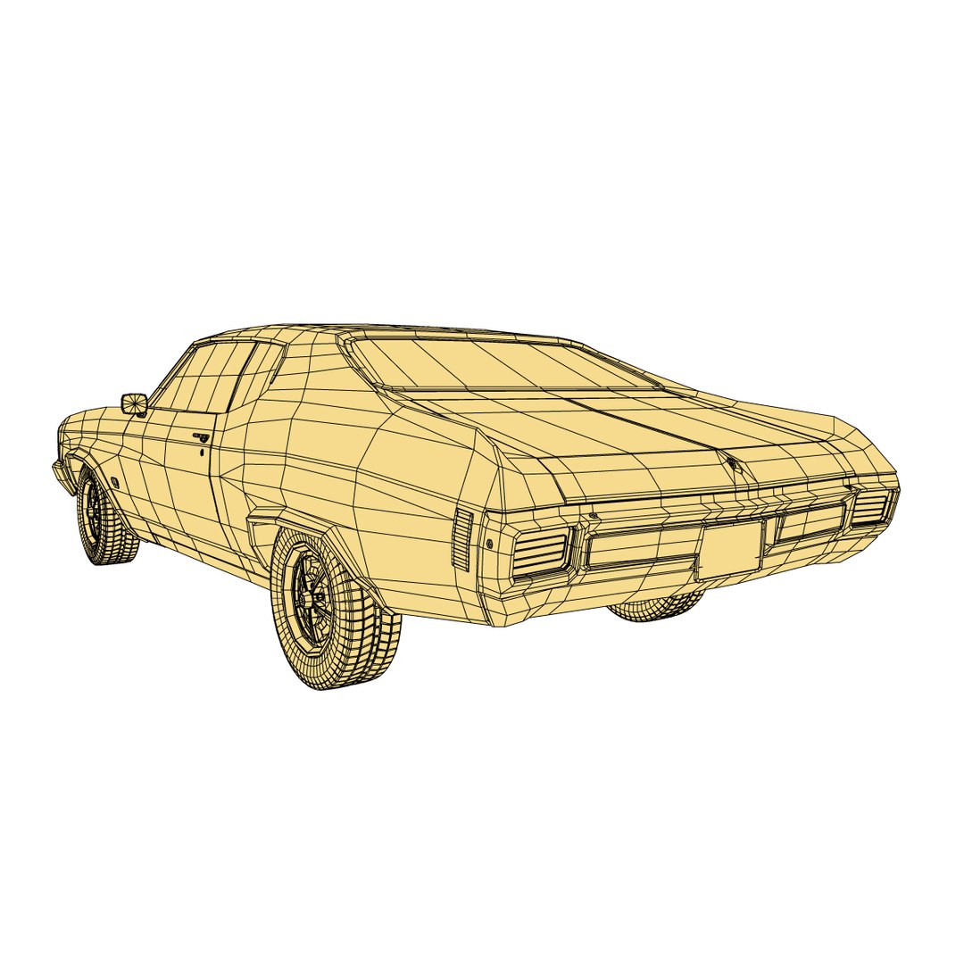 Chevrolet Chevelle 1970 3d Model