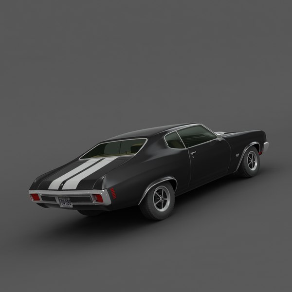 chevrolet chevelle 1970 3d model