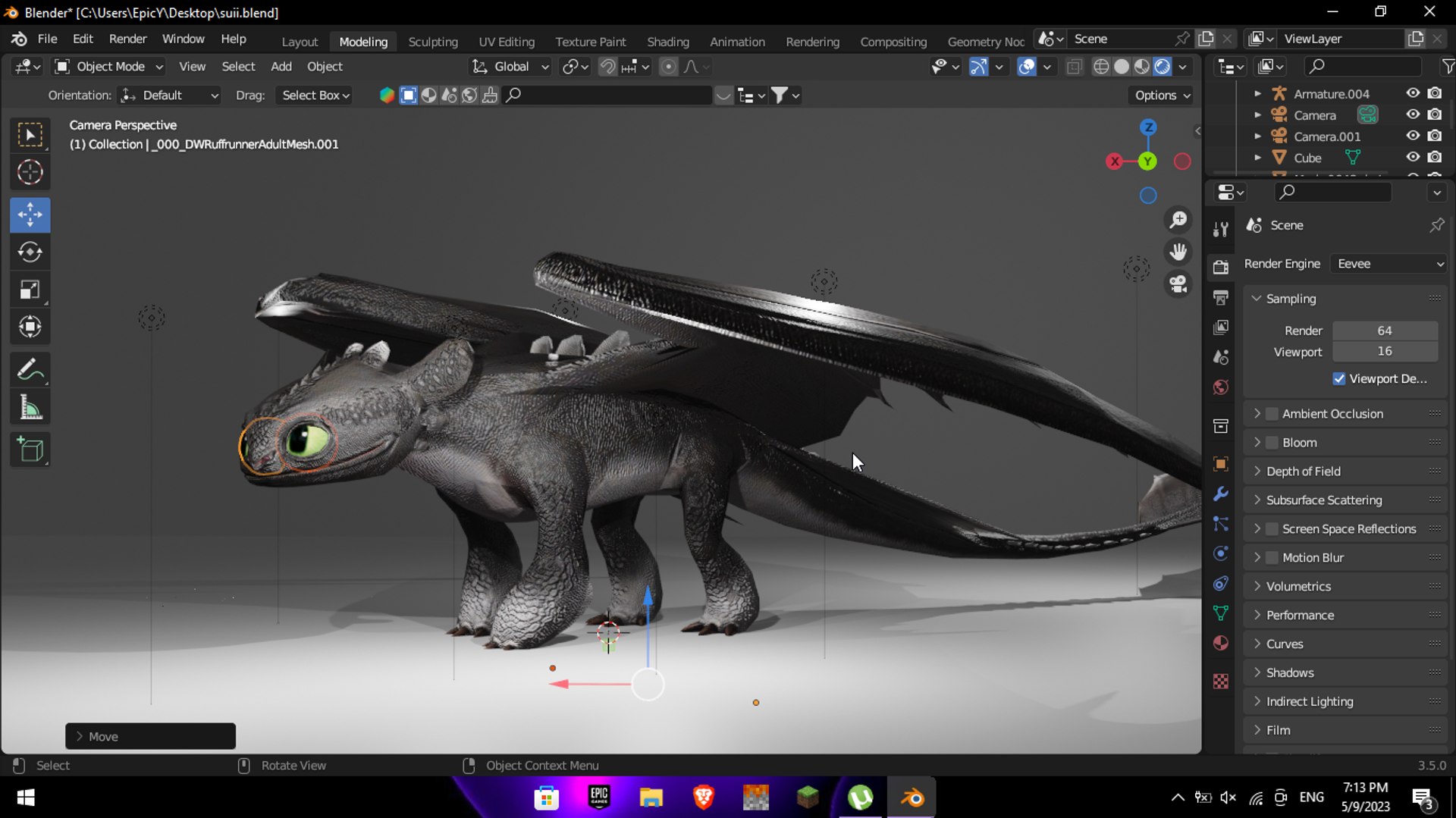 Dragon Ruffrunner Adult Modelo 3D - TurboSquid 2068553