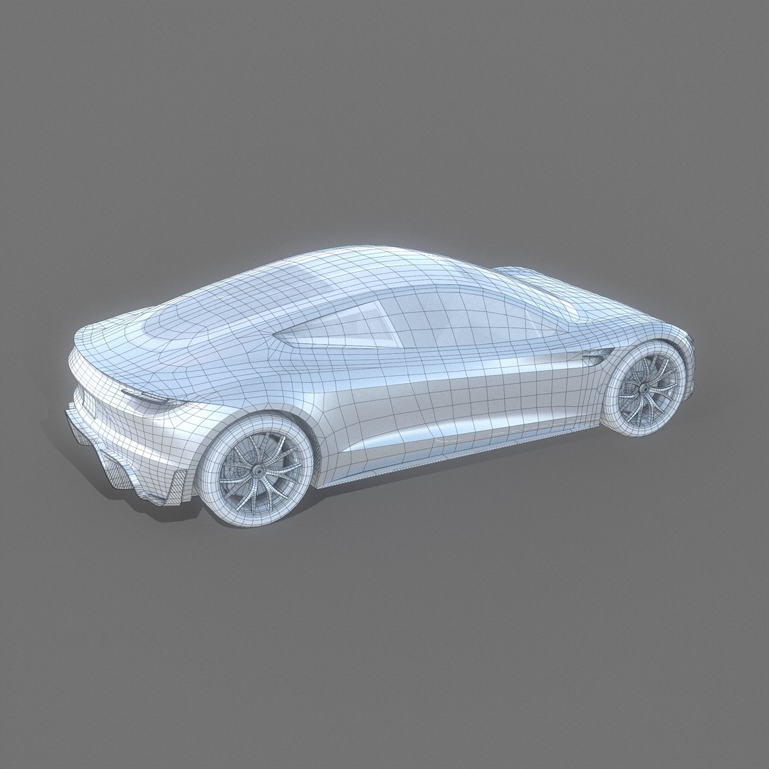 Electric Roadster Low Poly 3D - TurboSquid 1933401