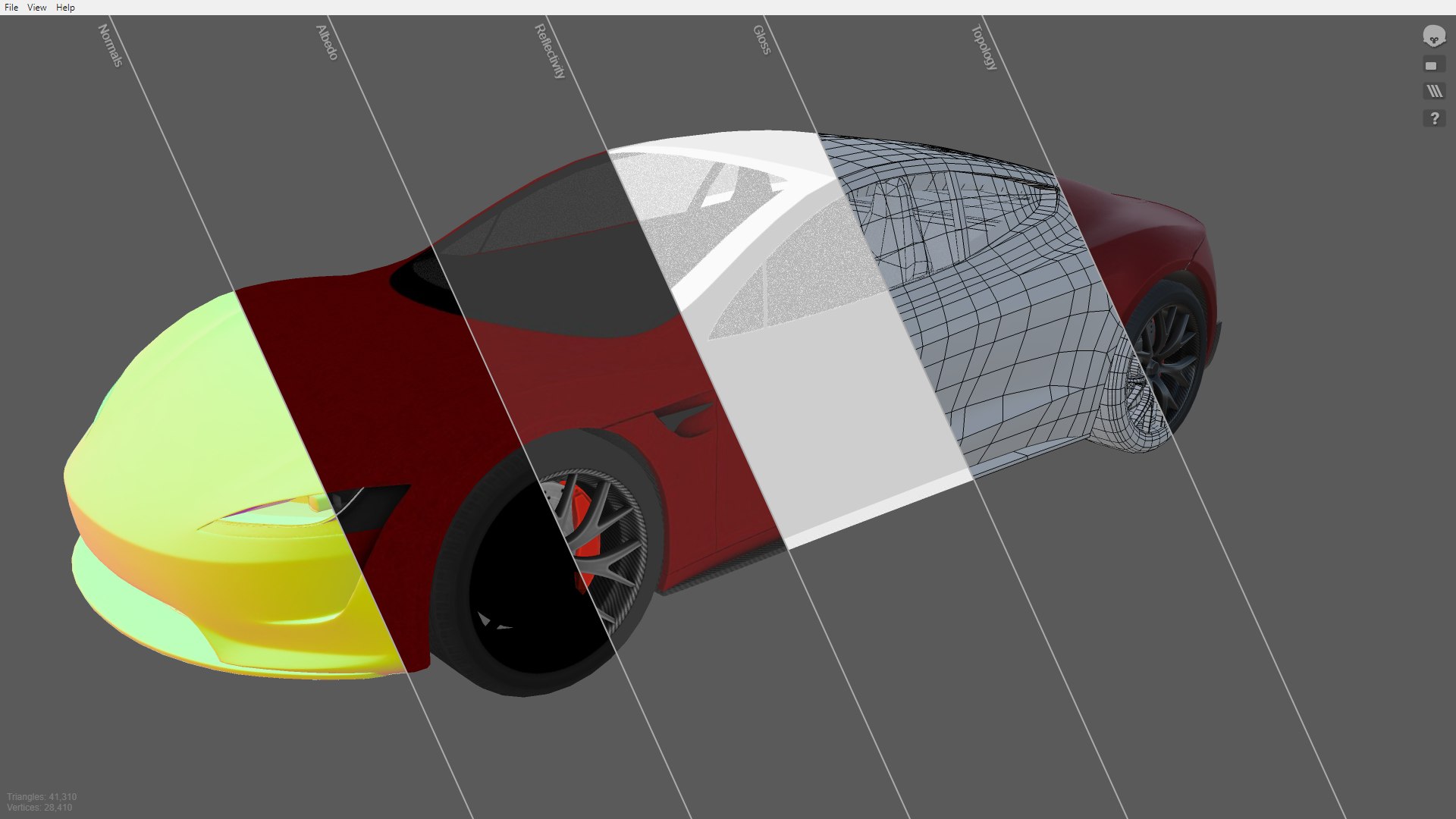 Electric Roadster Low Poly 3D - TurboSquid 1933401