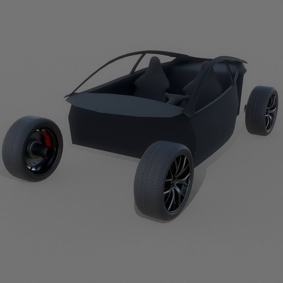 Electric Roadster Low Poly 3D - TurboSquid 1933401