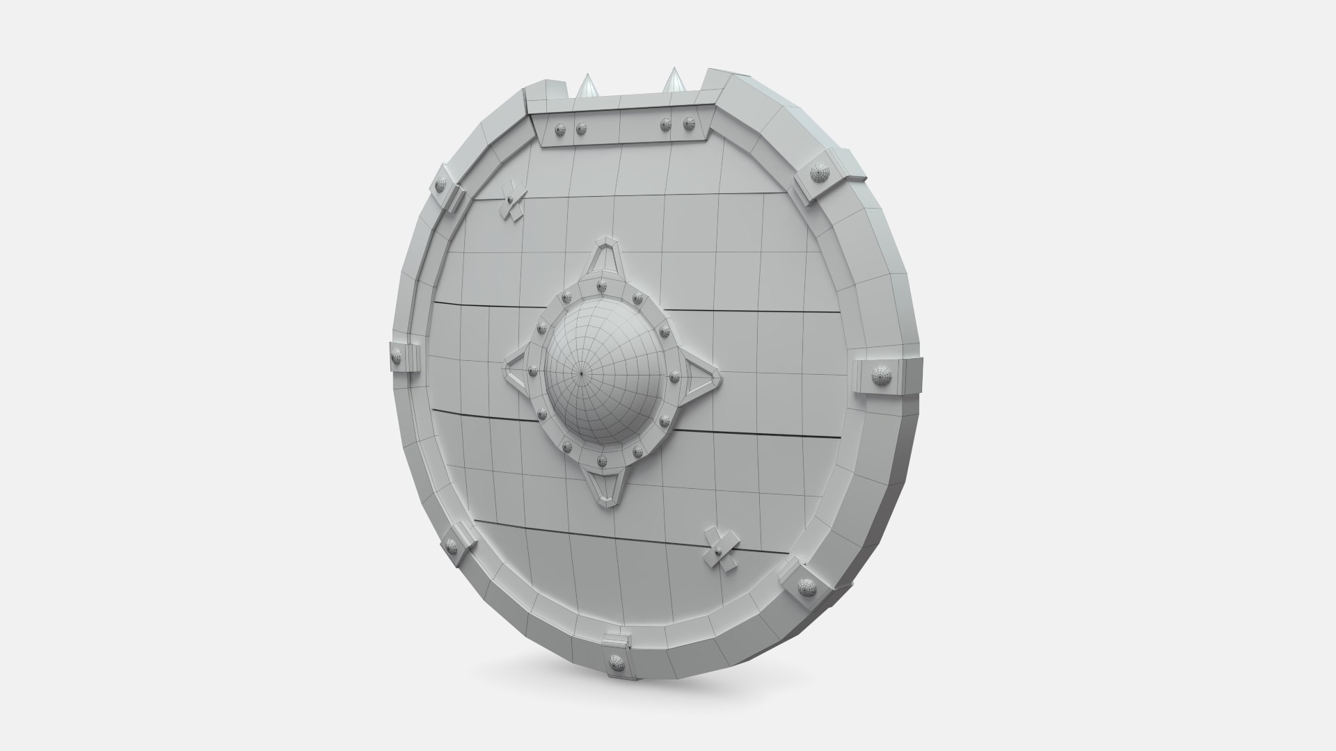Warrior Shield 3D Model - TurboSquid 1933609