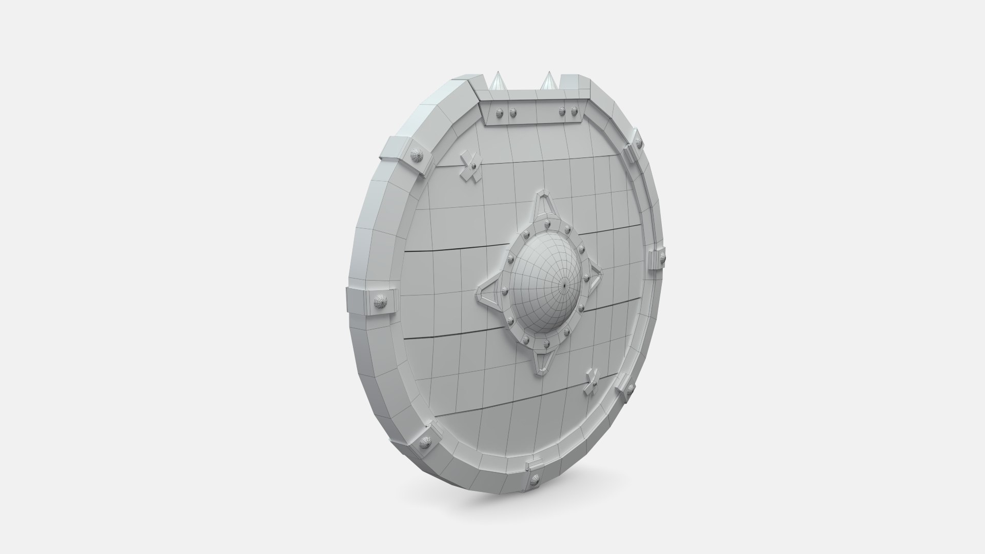 Warrior Shield 3D Model - TurboSquid 1933609