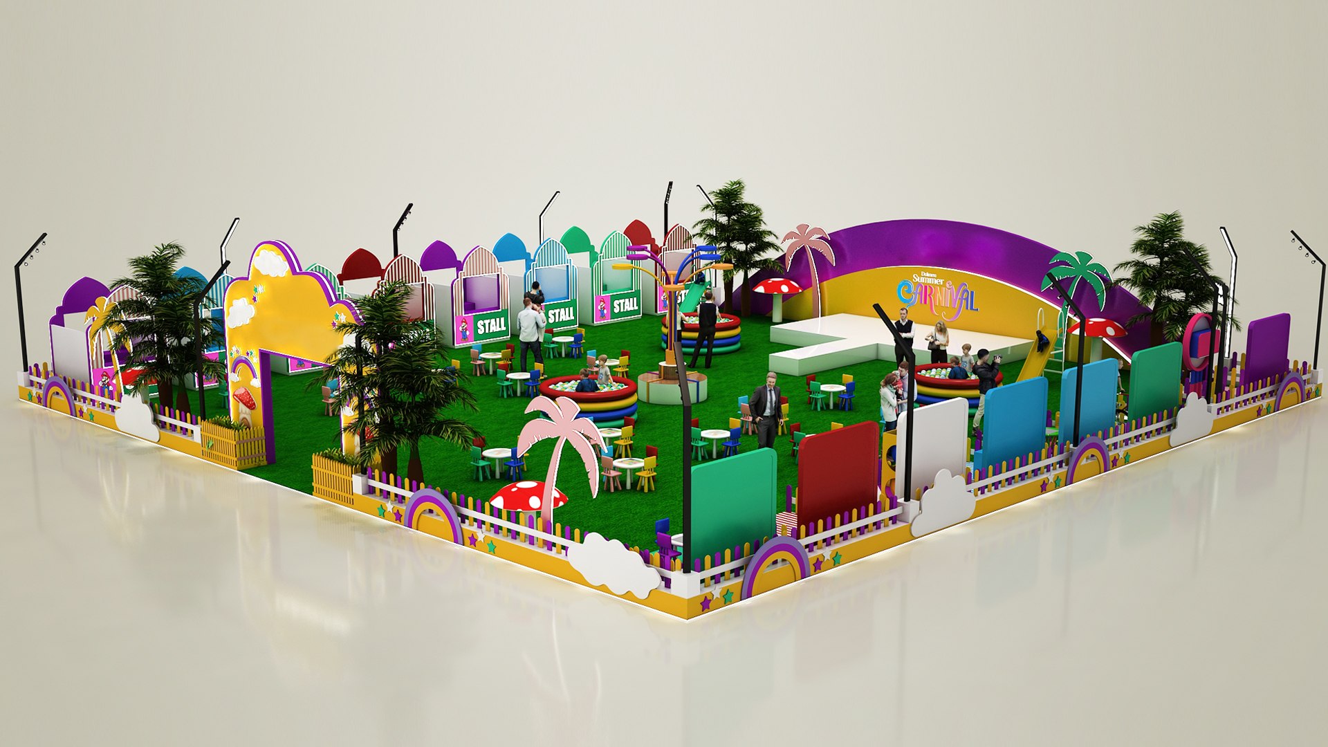 Amusement Theme Park 3D Model 3D Model - TurboSquid 2273817