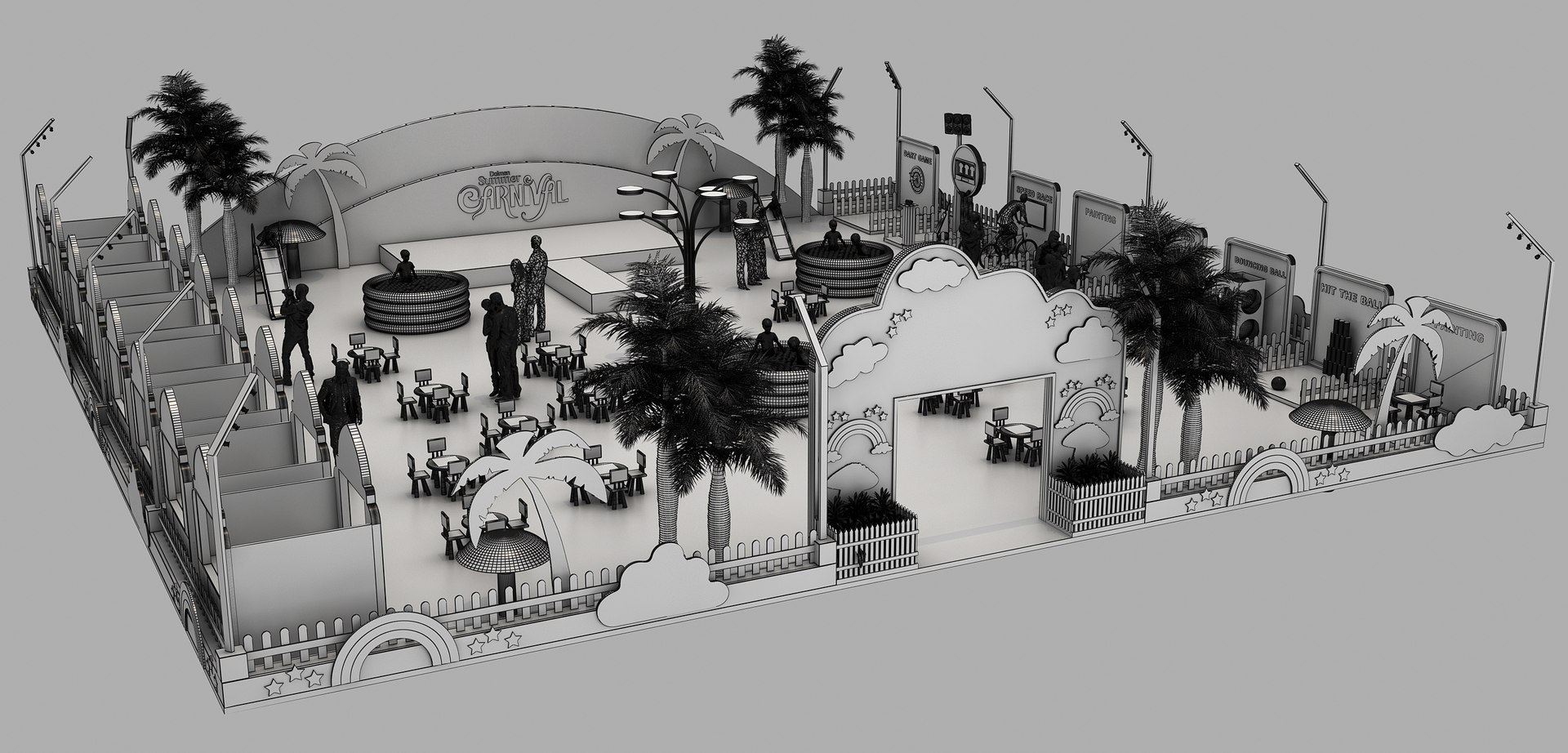 Amusement Theme Park 3D Model 3D Model - TurboSquid 2273817