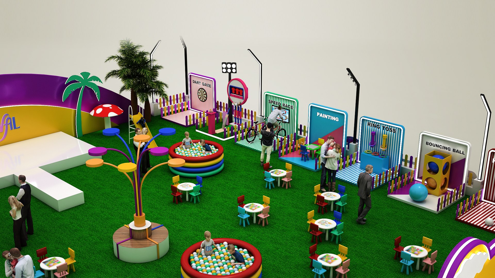 Amusement Theme Park 3D Model 3D Model - TurboSquid 2273817