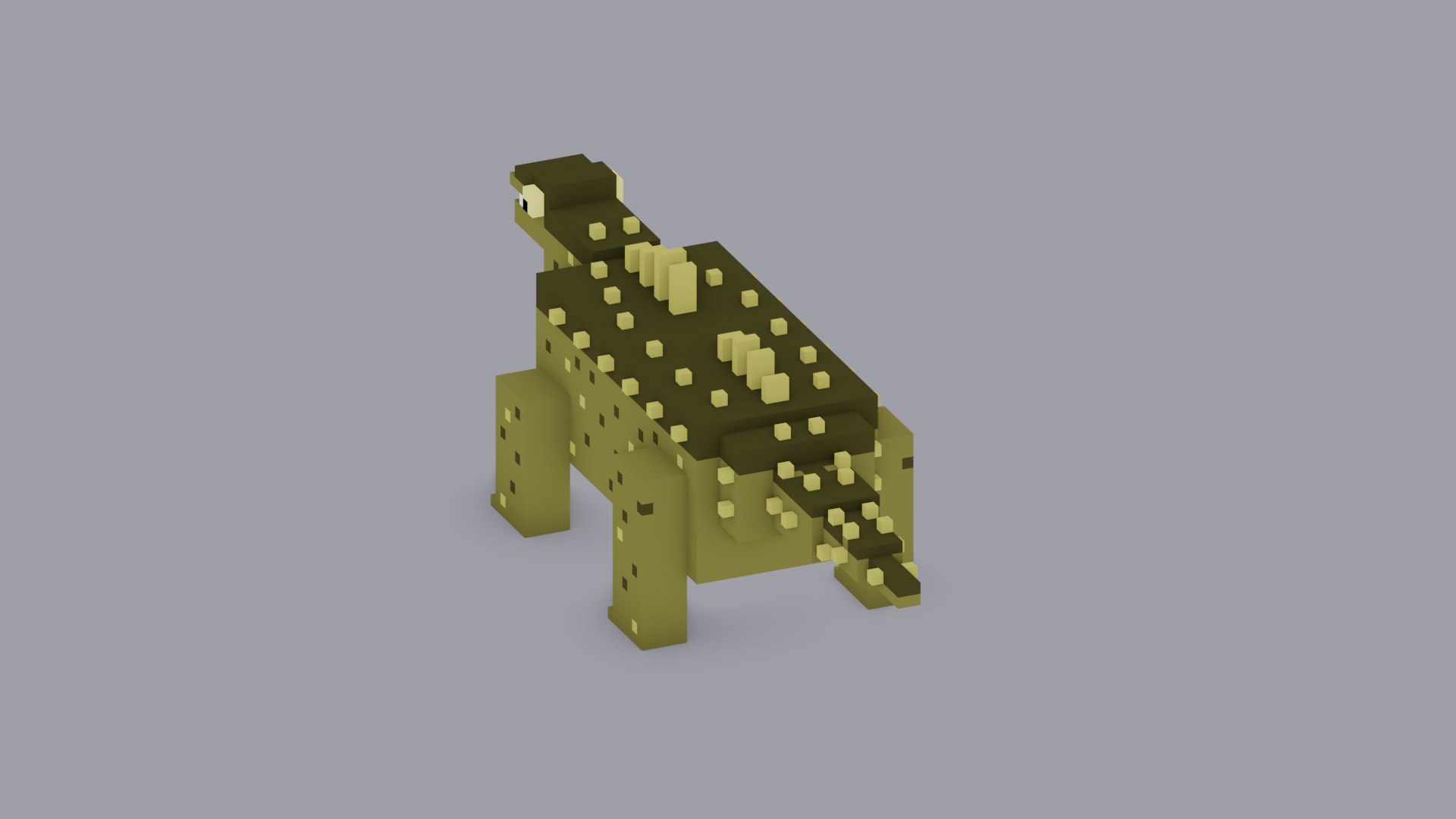 3D Cartoon Voxel Art Dinosaur - TurboSquid 1876164