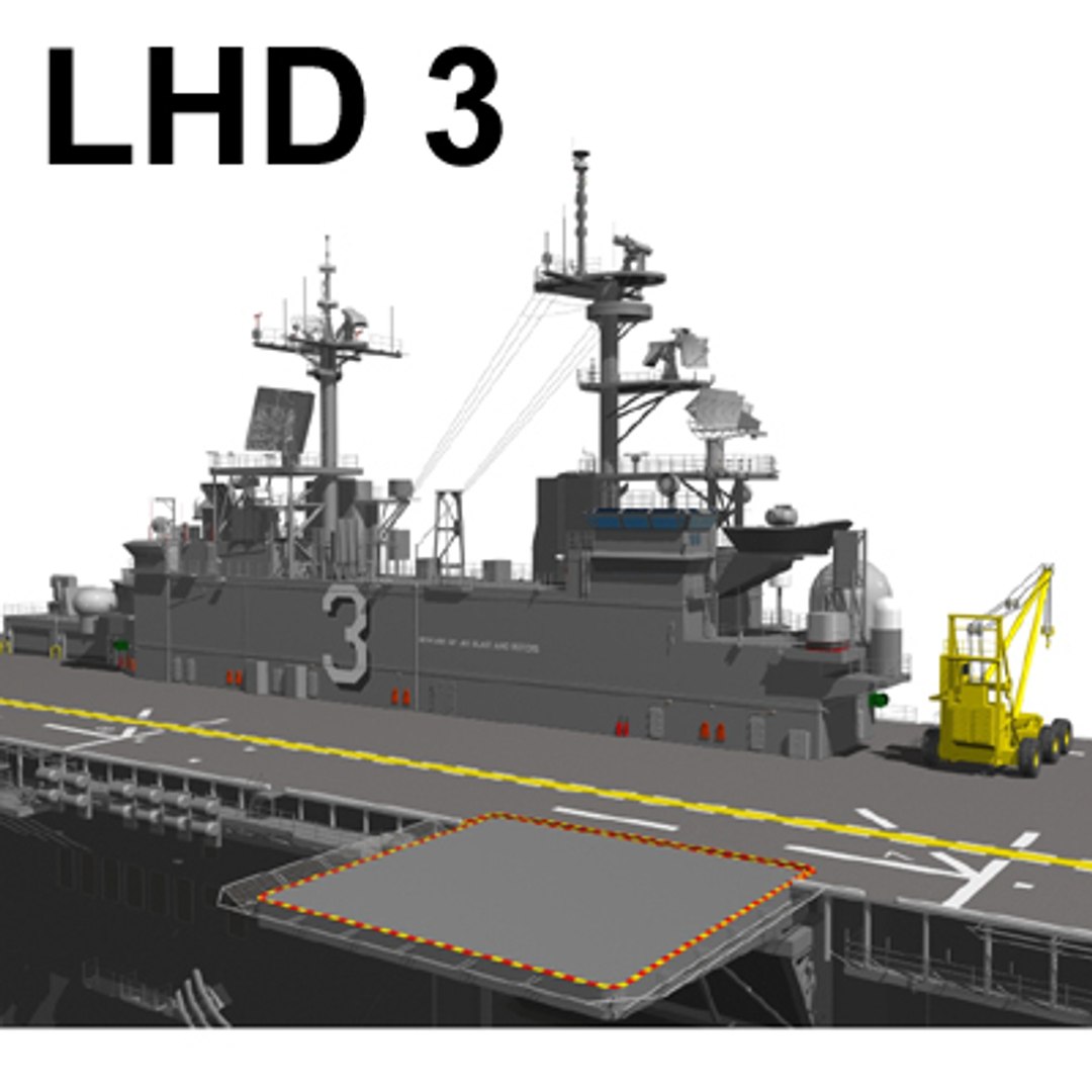 3d Model Lhd 3 Ship
