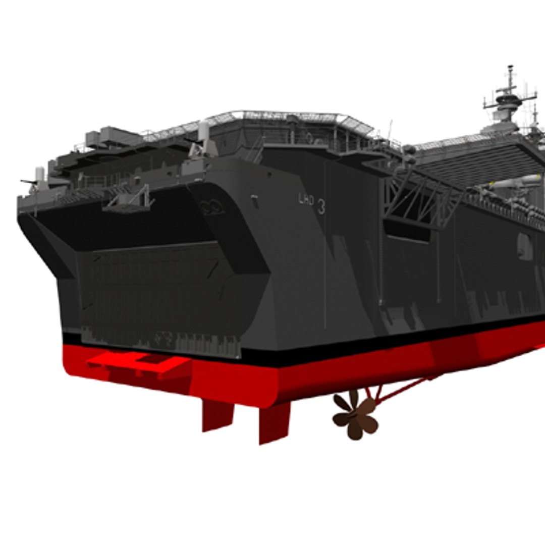 3d Model Lhd 3 Ship