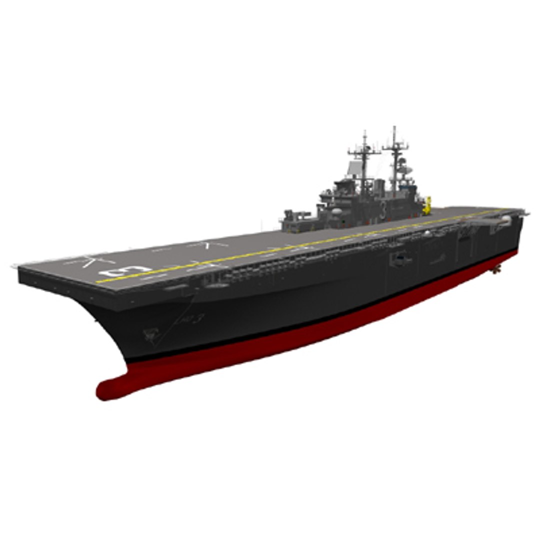 3d Model Lhd 3 Ship